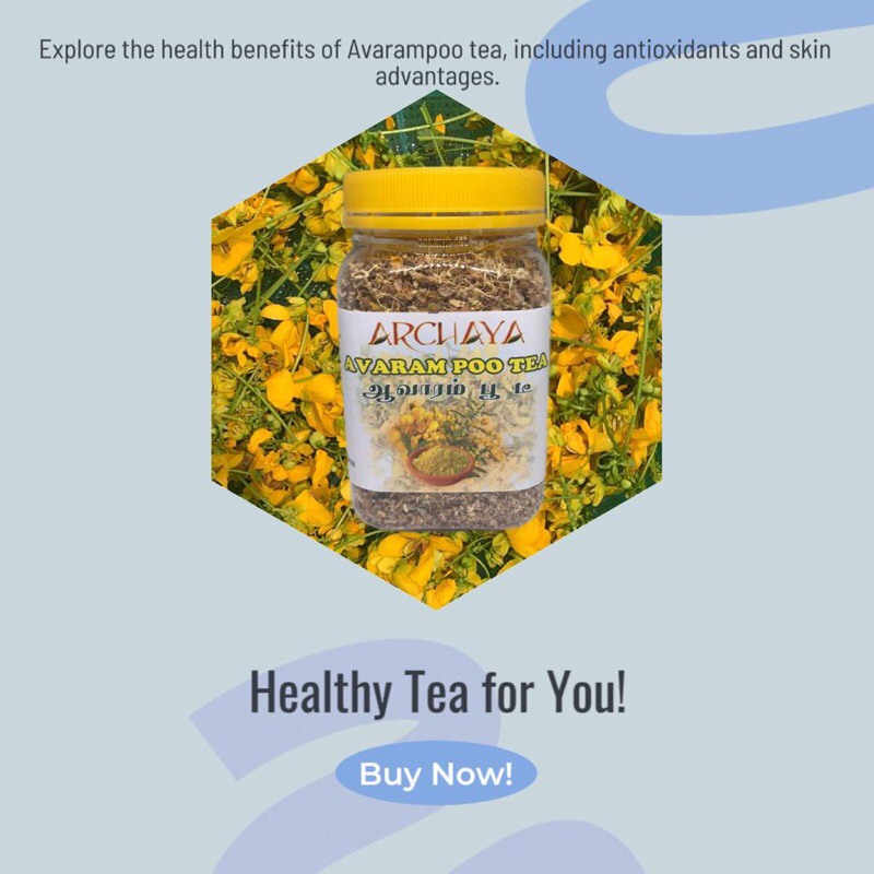 Organic Avaram Poo Tea (100% Natural Ingredients)150gm | Shopee Malaysia