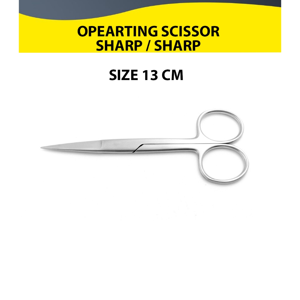 SURGICAL SCISSORS / DRESSING SCISSORS/NURSING SCISSORS SHARP-BLUNT/ SHARP-SHARP 13cm/5" STRAIGHT ...