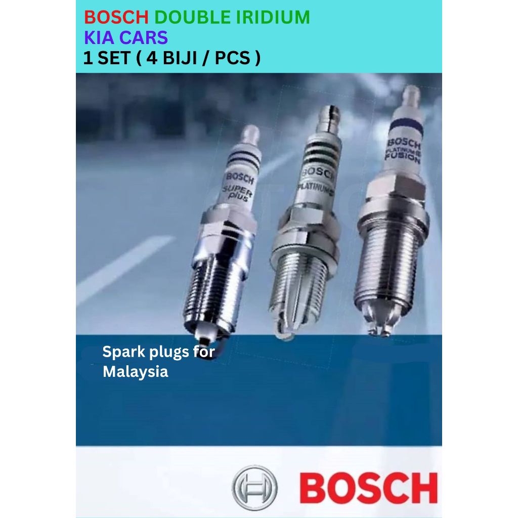 KDIY [ DOUBLE IRIDIUM ] BOSCH Spark Plug Kia Cerato K3 / Forte / Optima ...