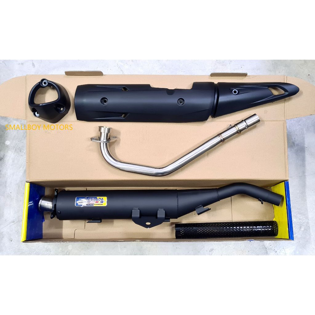YAMAHA LC135 V5 ESPADA RACING EXHAUST PIPE 30MM EKZOS RACING FULL SET ...