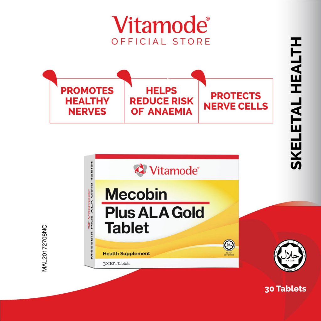 VITAMODE Mecobin Plus ALA Gold Tablet [Nerve Health] | Shopee Malaysia