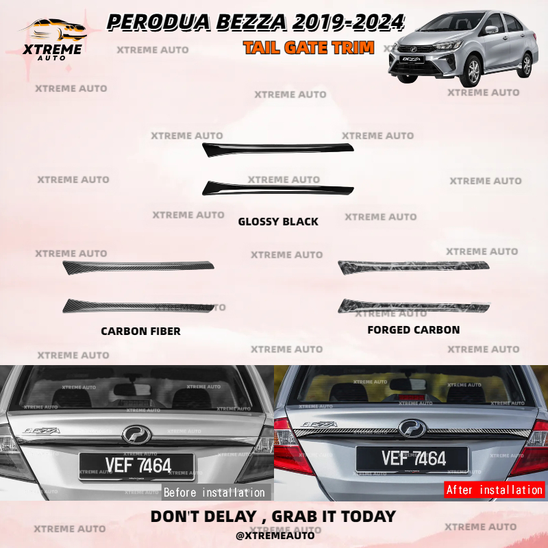 XTREME AUTO perodua bezza 2019-2024 tail gate trim garnish accessories ...