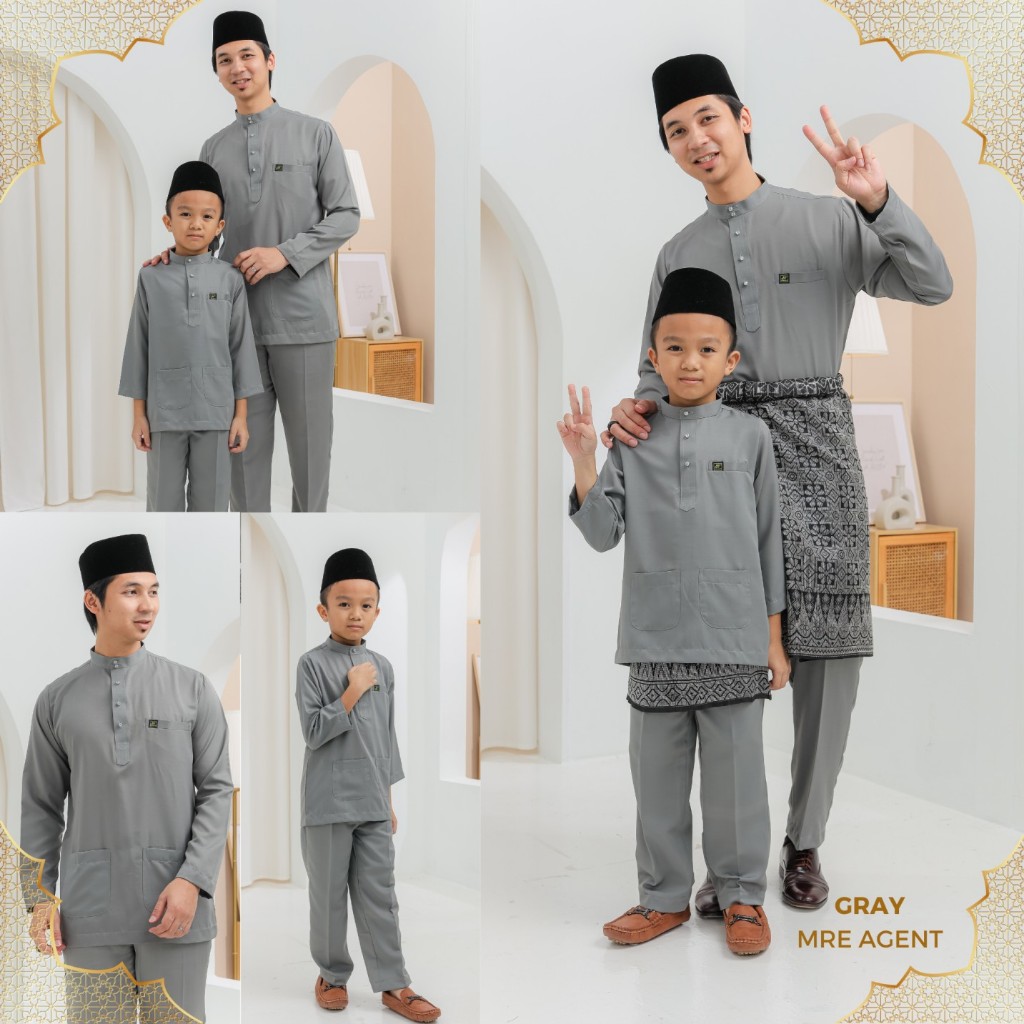 BAJU MELAYU MODEN BAJU RAYA 2025 POKET 3 / TIADA PESAK / DEWASA / KANAK ...