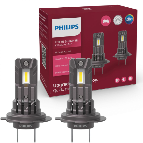 PHILIPS Ultinon Access Direct Fit Headlight LED 6000K H4 H7 H11 HB3/HB4 HIR2 Fog H8/H11/H16 ...