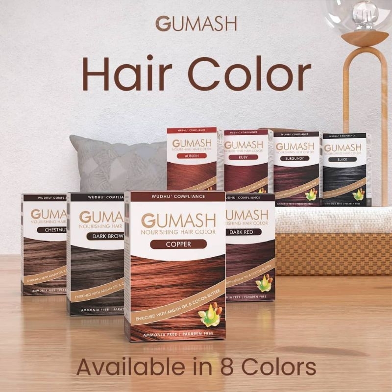 HALAL HAIR COLOR GUMASH | Shopee Malaysia