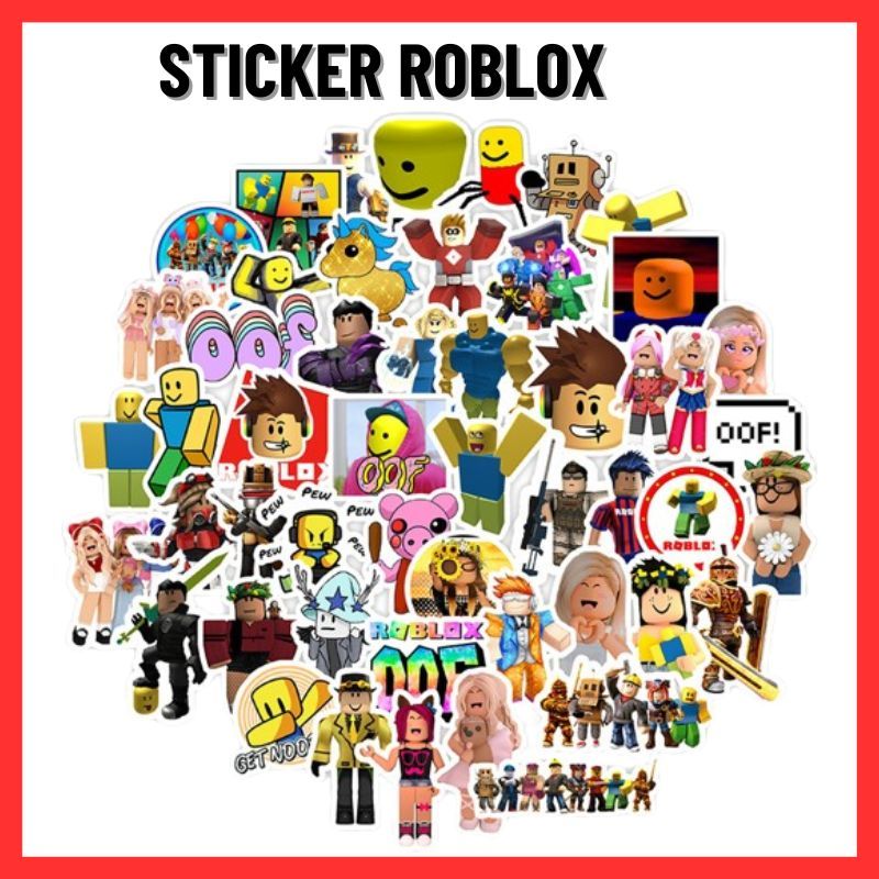 Sticker Roblox 50 Keping Waterproof Stickers Pelekat Gaming Campur ...