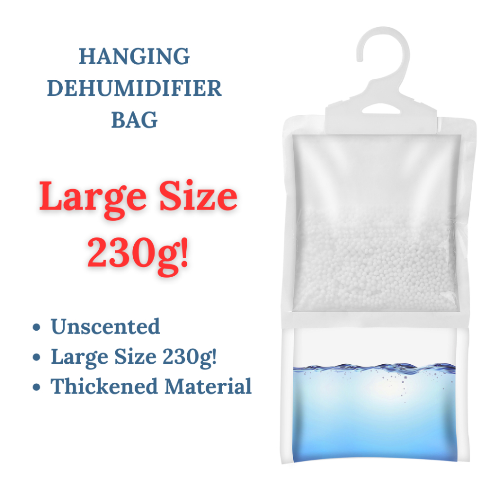 Large Hanging Dehumidifier Bag (230g) | Absorb Moisture Fast | Ideal ...