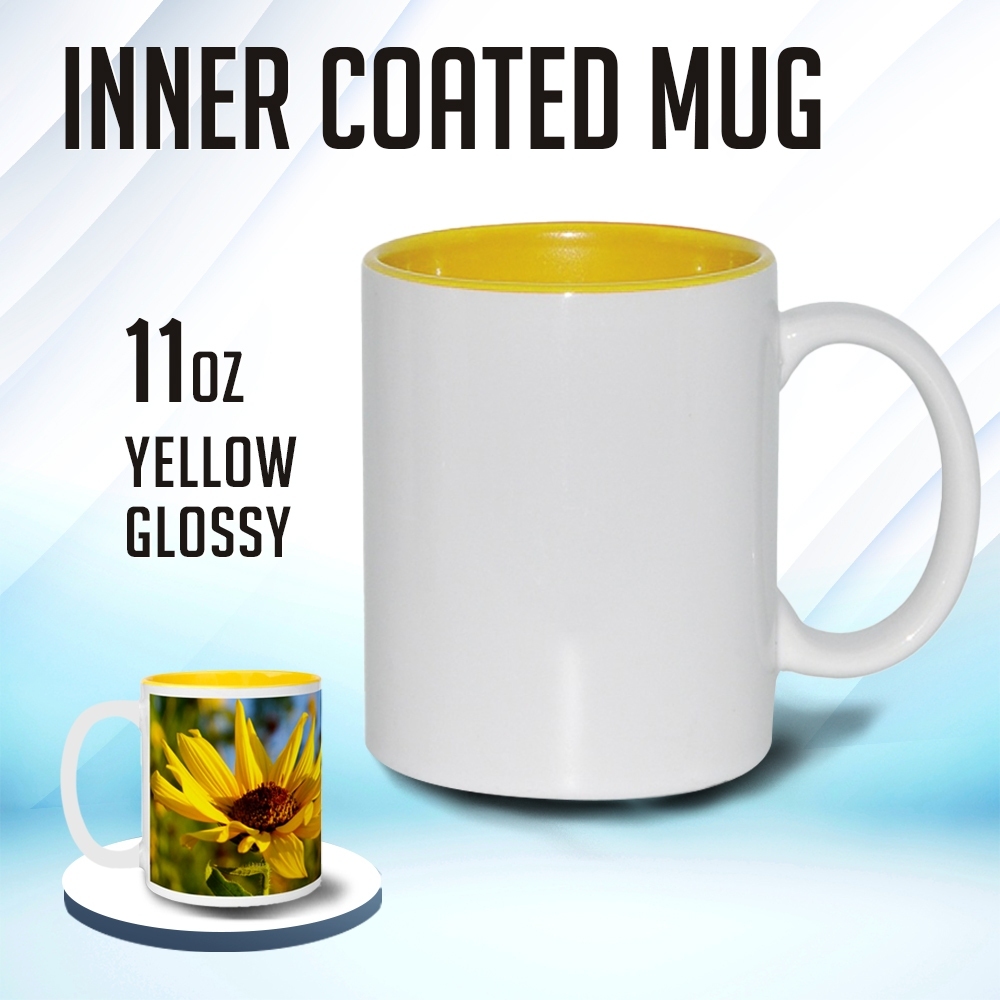 QUAFF Sublimation Coated Inner Color Mug Sublimation Coated Printable ...