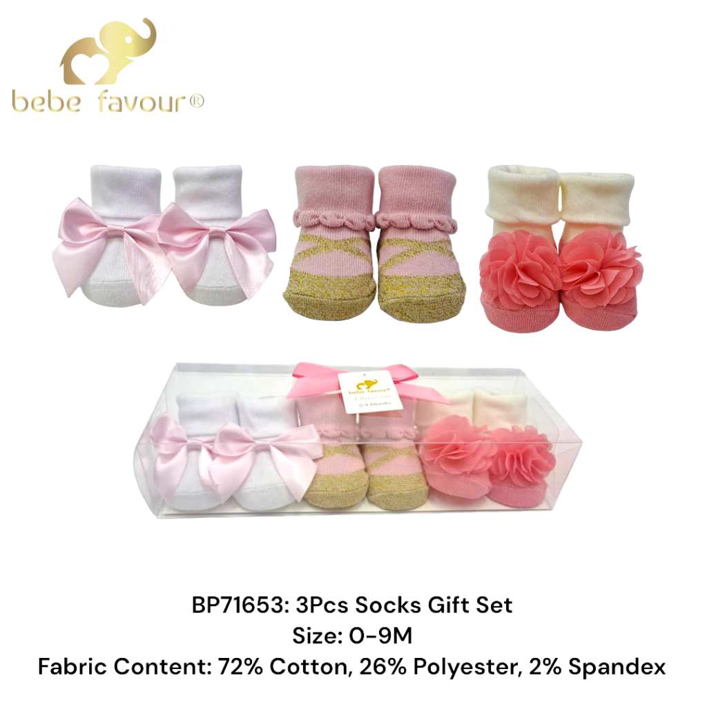 Bebe Favour Paris Baby Socks ( Pcs) BP71653 | Shopee Malaysia