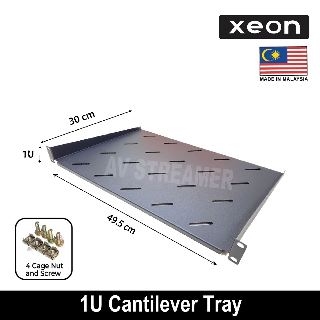 1U / 2U Cantilever Tray for Server Wall Mount Rack | Shopee Malaysia