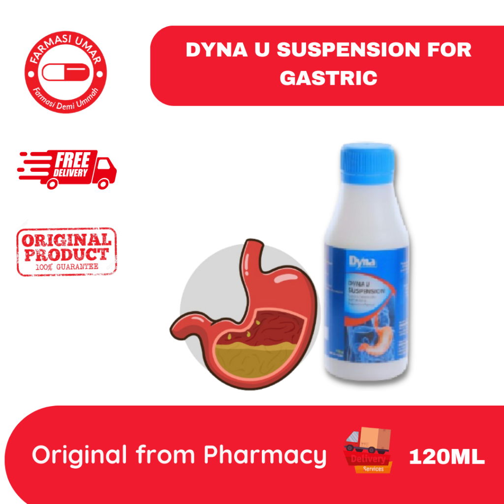 UBAT ANGIN/ GASTRIK DYNA U SUSPENSION 120mL | Shopee Malaysia
