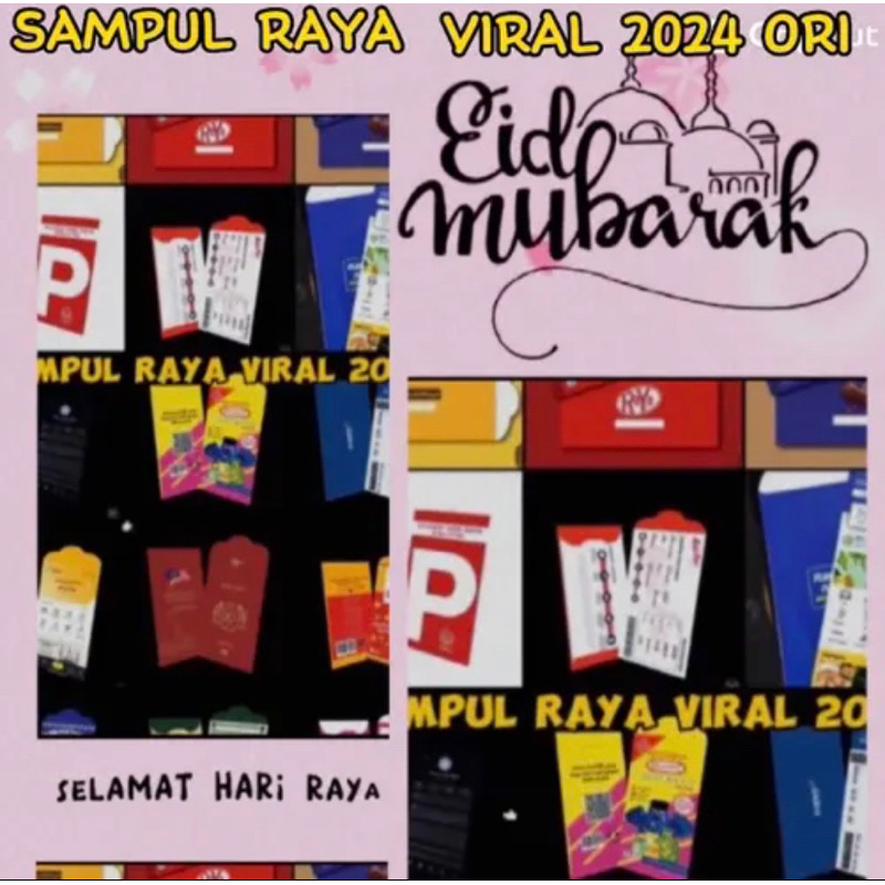 SAMPUL RAYA VIRAL 2024 acc2 10pcs per pack CORAK TERKINI, UNIK, LAIN ...
