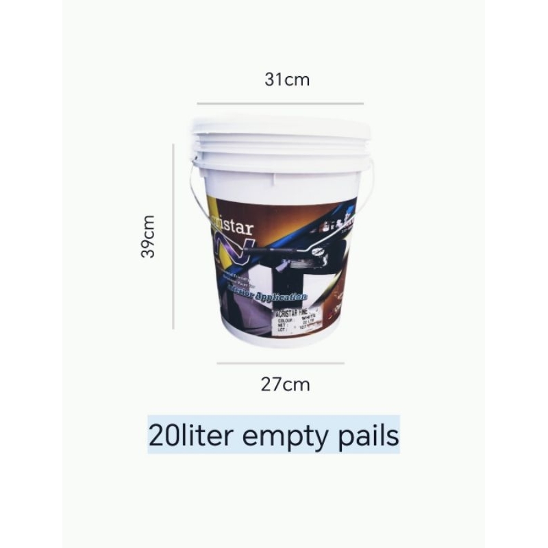 20 liter unwash empty pails | Shopee Malaysia