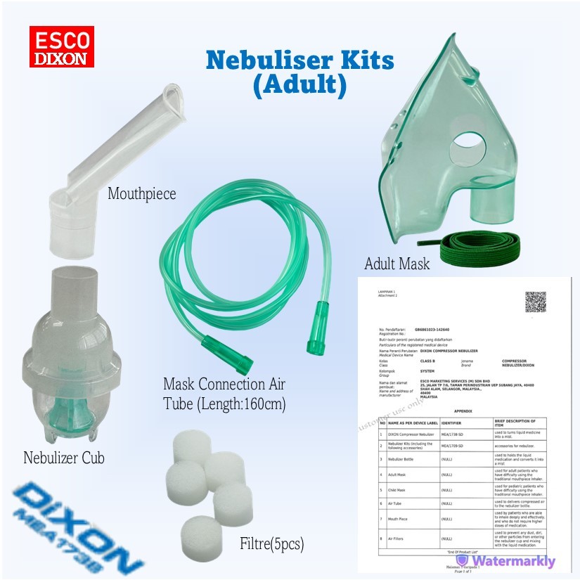 Nebuliser Machine/Compressor Nebuliser/Dixon Nebuliser/Mesin Nebuliser ...