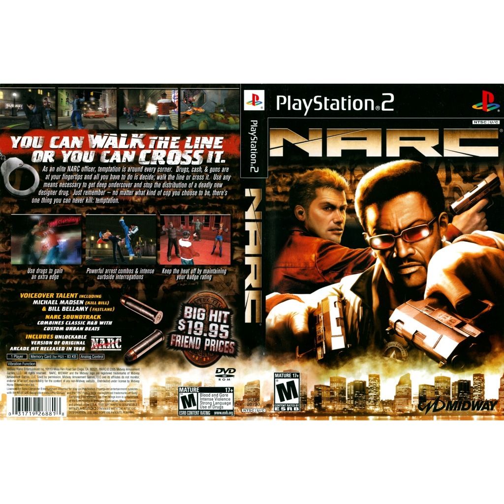 PS2 DVD Games Collection Narc (Ready Stock) | Shopee Malaysia