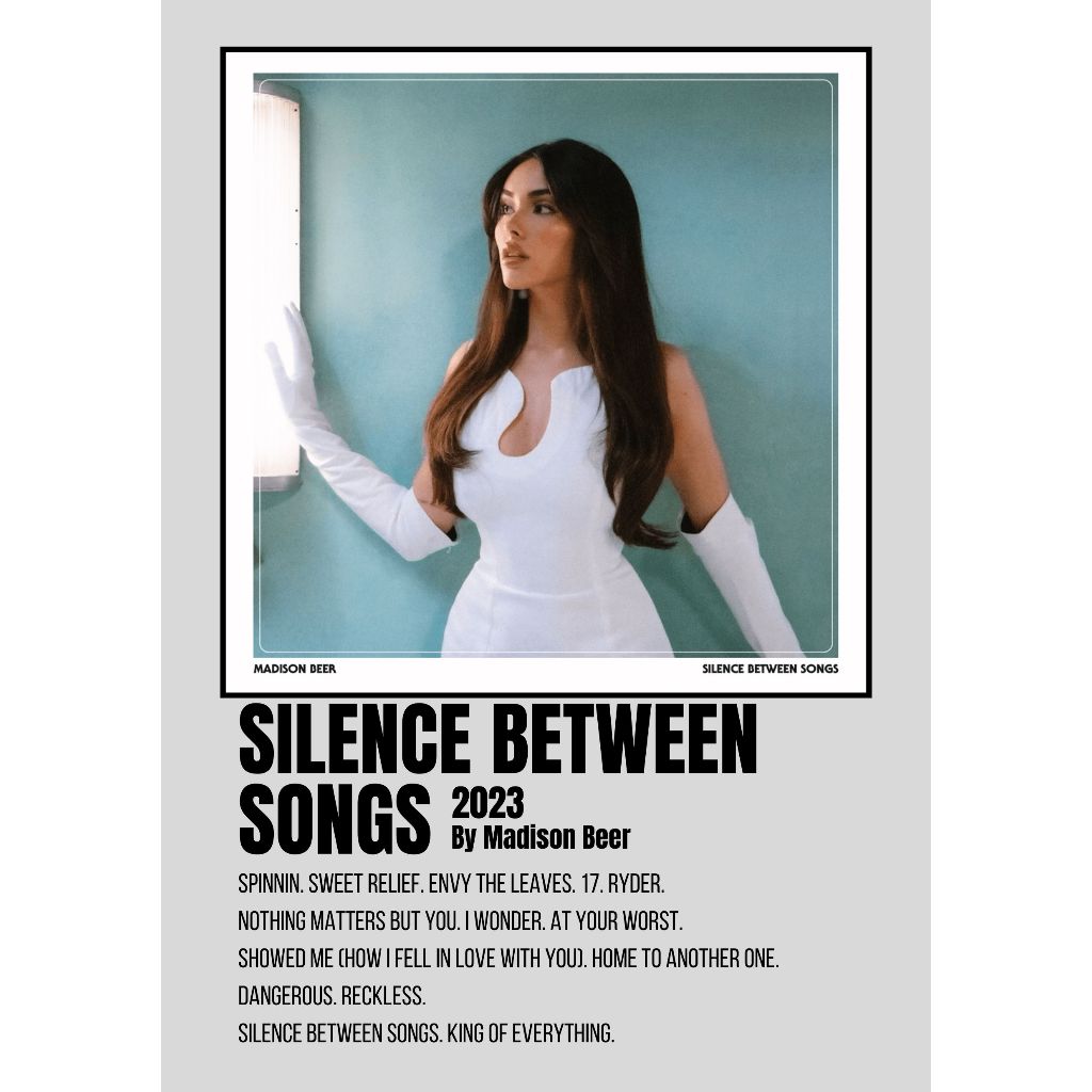Album Cover Poster Silence Between Songs by Madison Beer | Shopee Malaysia