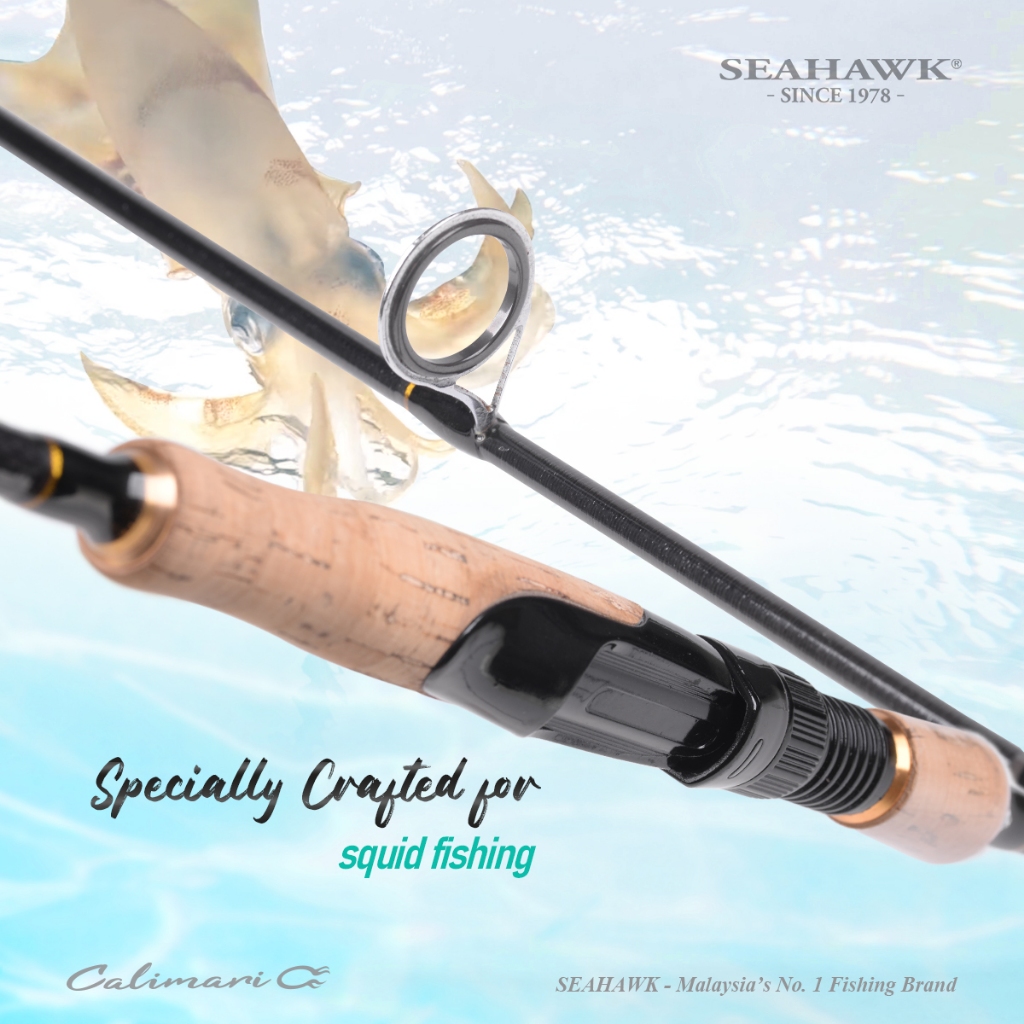 Seahawk Calimari EGI Spinning Fishing Rod/ High Modulus Carbon Blank ...