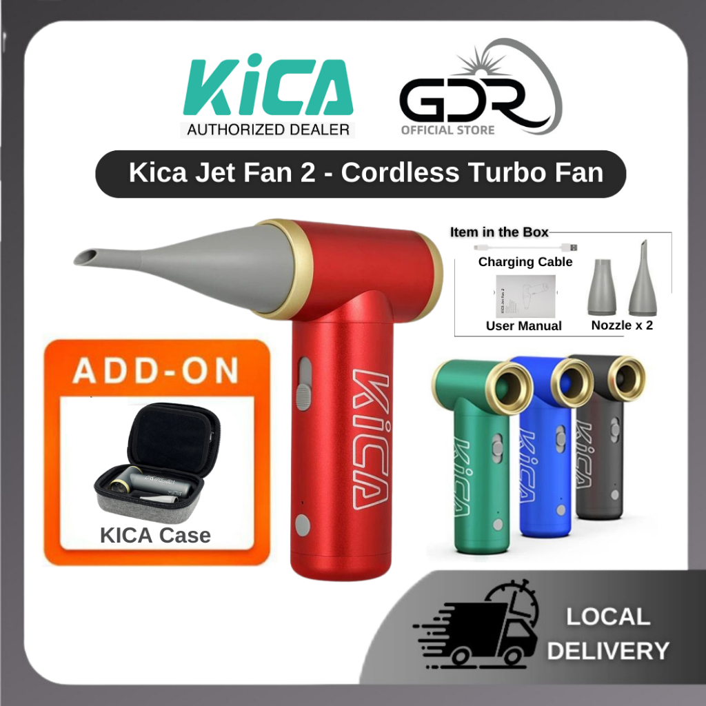 KICA Jet Fan 2S / Jet Fan 2 - Jetfan Compressed Air Duster Electric ...