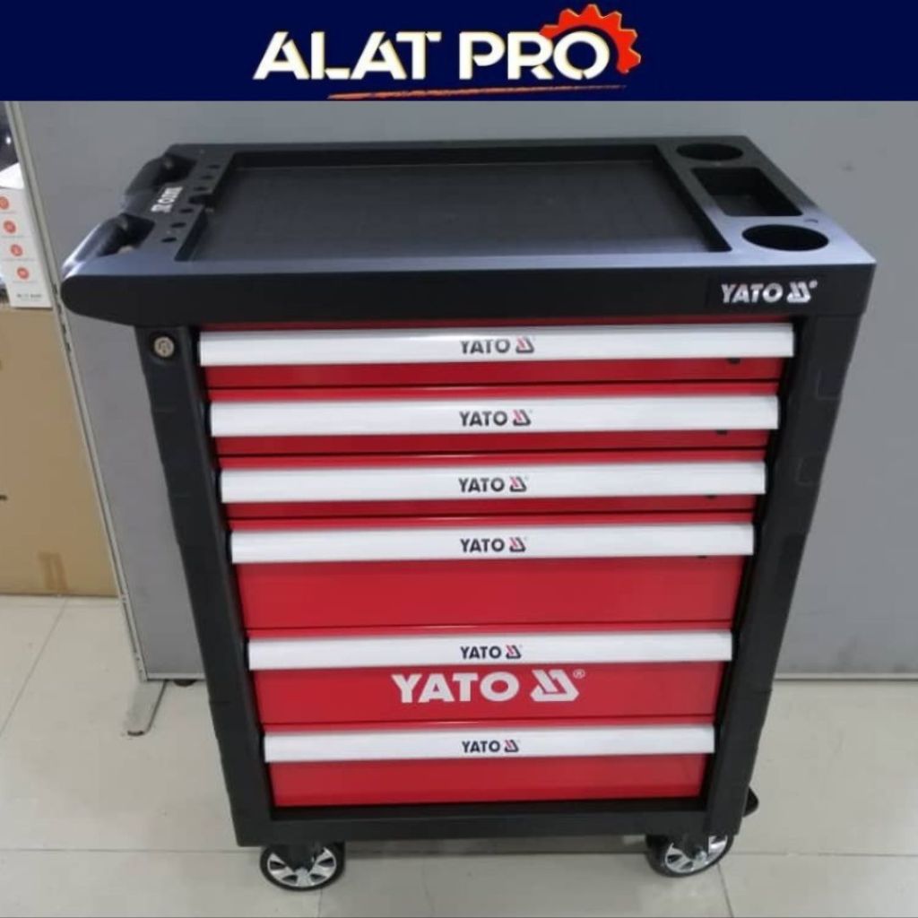 Yato YT-55300 Roller Cabinet with 177pcs Tools 6-Drawers | Shopee Malaysia