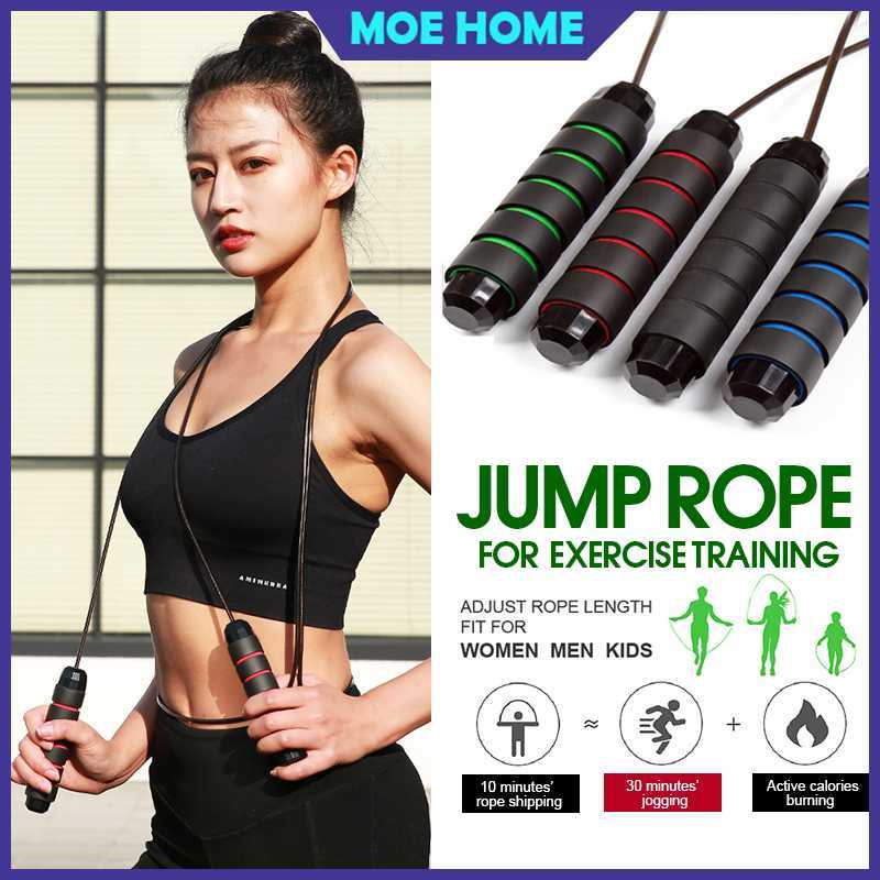 🔥Quality Bearing Jump Rope For Skipping Steel Wire Jump Rope Adjustable ...