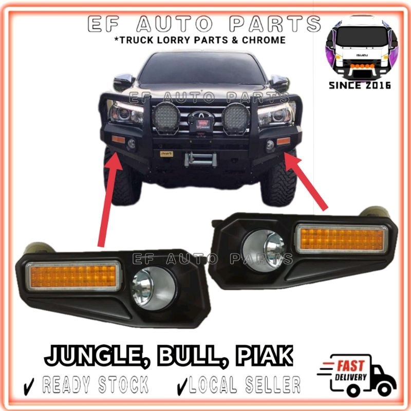 HIGH QUALITY 4X4 BULL BAR FOG LAMP SIGNAL LAMP JUNGLE PIAK BULL BUMPER ...