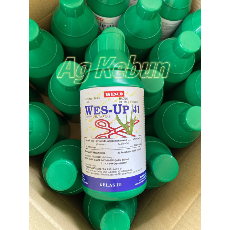 WES UP 1L 41% GLYPHOSATE Weed Killer Racun Rumput Rumpai Herbicide杀草剂 ...