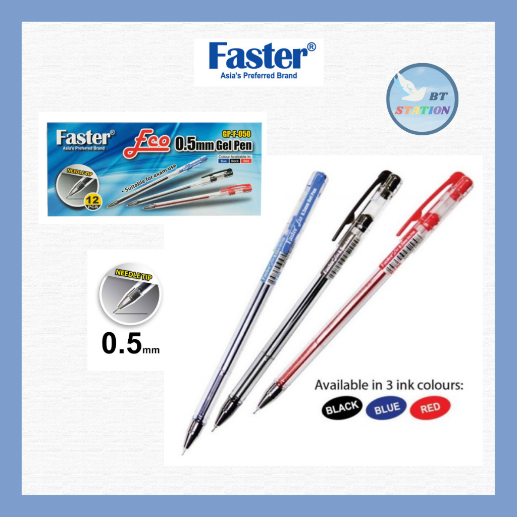 Faster Eco Gel Pen 0.5mm GP-F-050 | Shopee Malaysia