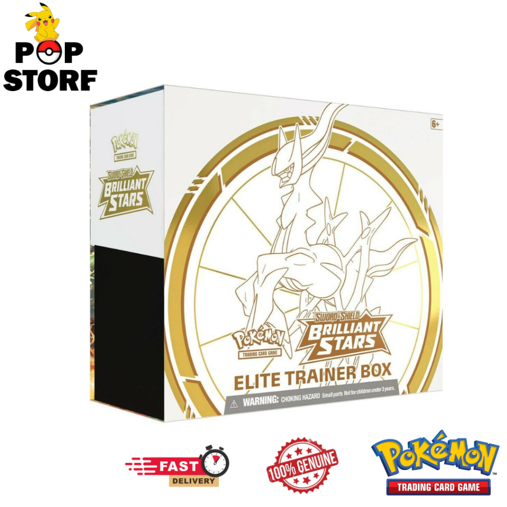 Pokémon TCG Sword & Shield Brilliant Stars - Elite Trainer Box | Shopee ...