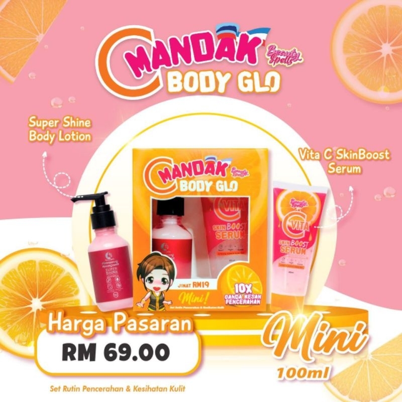 Beautyspells C Mandak Body Glo Mini | Shopee Malaysia