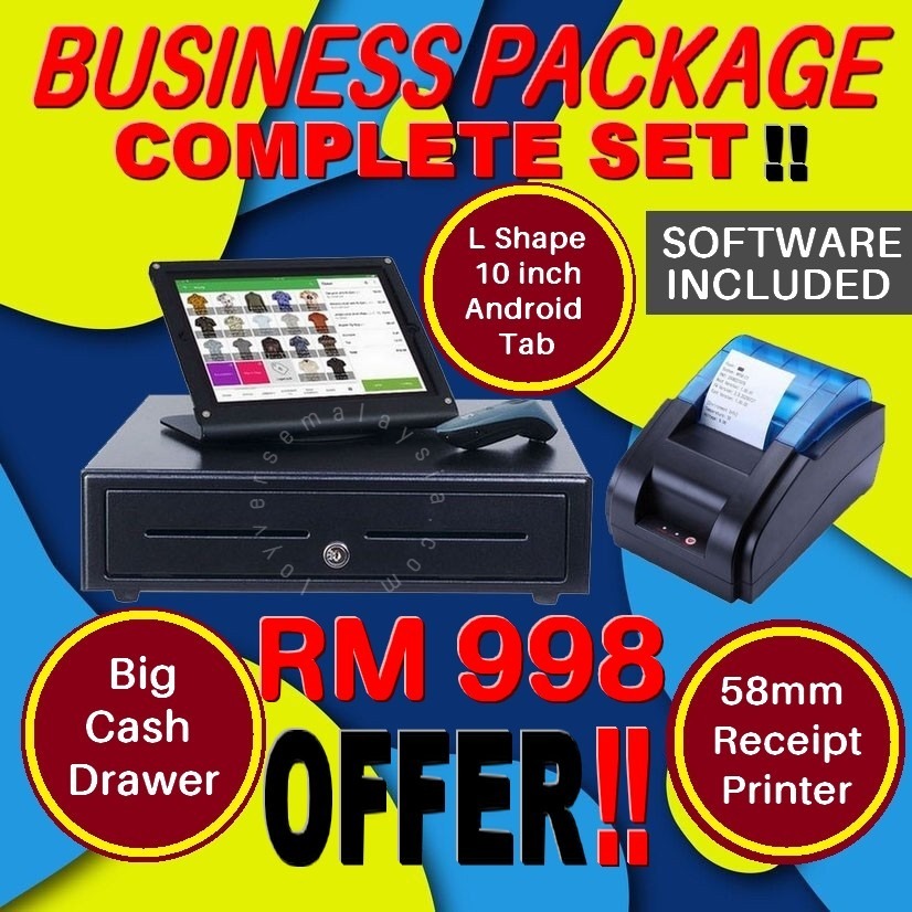Cashier POS System Loyverse Pos Mesin Cashier Mesin Kaunter Mesin Kira ...