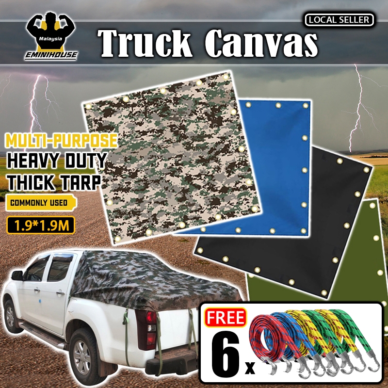 Pickup Truck Canvas Premium Tarpaulin Canvas Kanvas Lori Lorry Kanopi ...