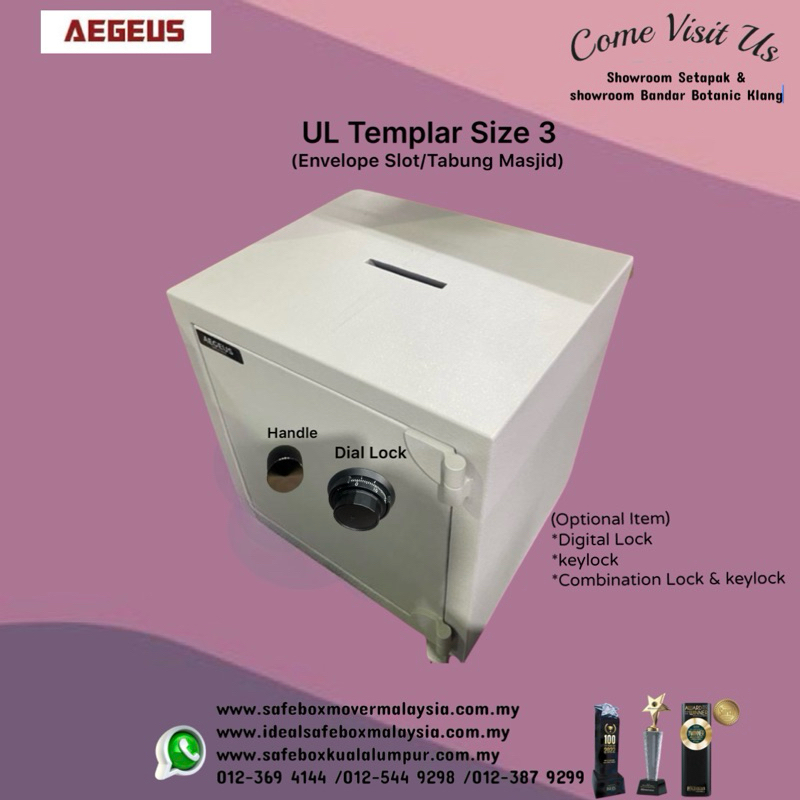 peti besi tabung surau peti besi tabung masjid UL Templar 3 with SLot ...