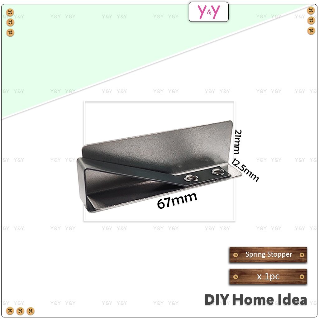 Y&Y Eco Cabinet Drawer Spring Stopper Bracket / Drawer Metal Stopper ...