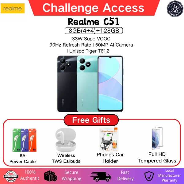 Realme C51 8GB(4+4)RAM + 128GB ROM l 33W SuperVOOC l Realme Malaysia ...