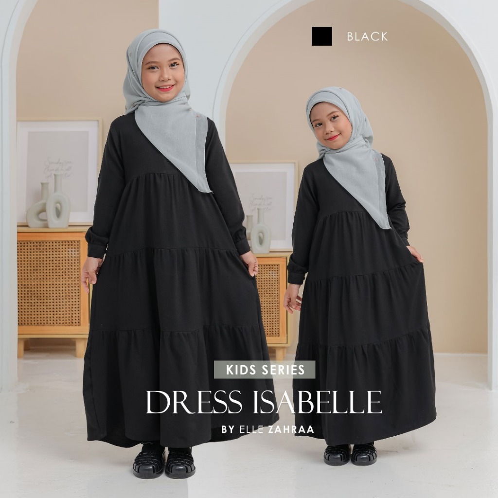 ELLE ZAHRAA | DRESS ISABELLE KIDS | NEW RELEASED DRESS KIDS | Shopee ...