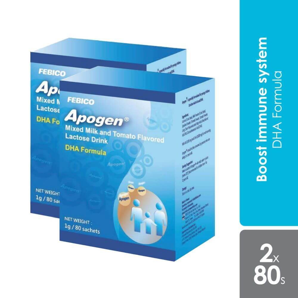 Apogen Children Dha Formula Granules 2x80s With Free Apogen Granules ...