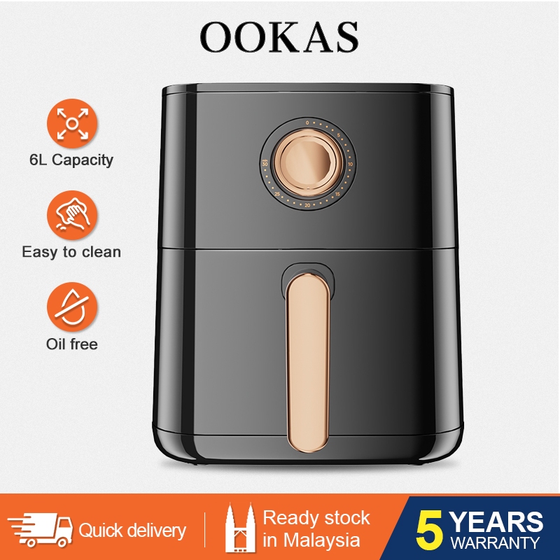 OOKAS Air Fryer 6L/9L Multifunction Electric Fries Machine Oil Free ...