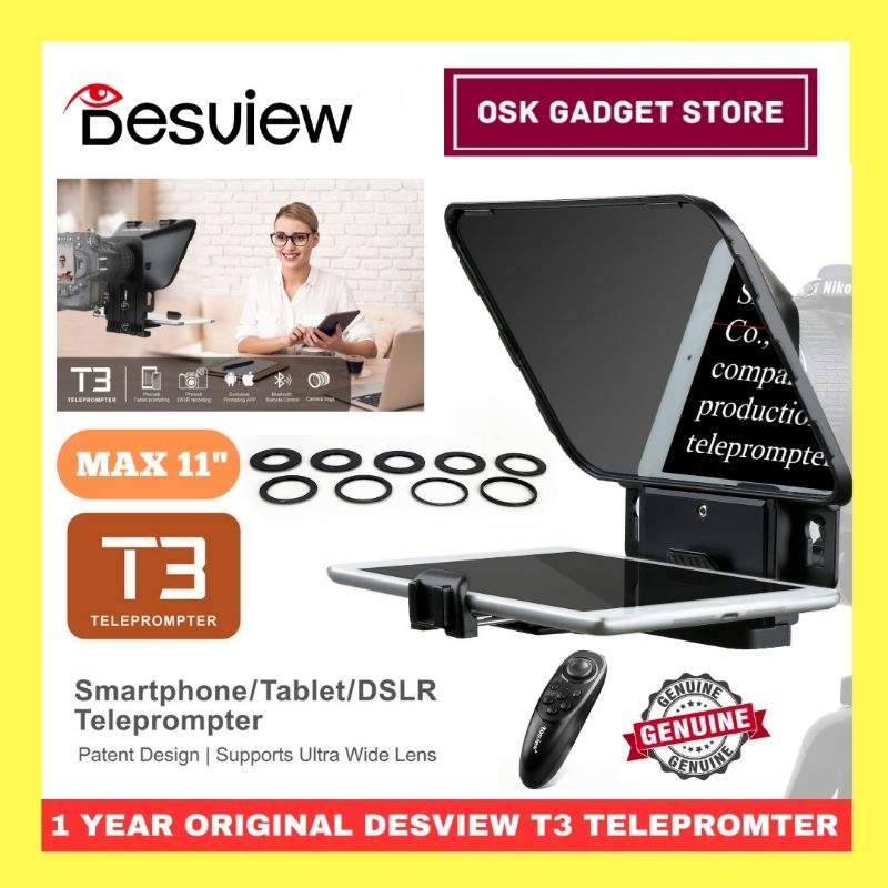 Desview T3 Portable Teleprompter For Camera | Smartphone | Tablet With ...