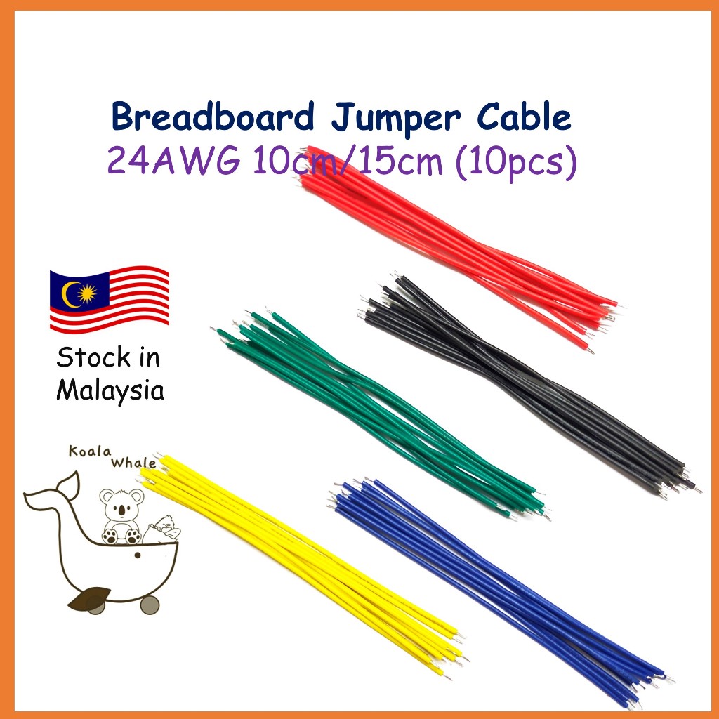 Breadboard Jumper Cable Wire Wayar (10pcs) | Shopee Malaysia