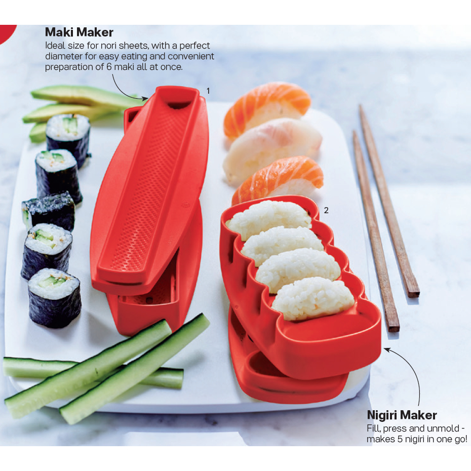 Tupperware Sushi Maker Set / Maki Maker / Nigiri Maker | Shopee Malaysia