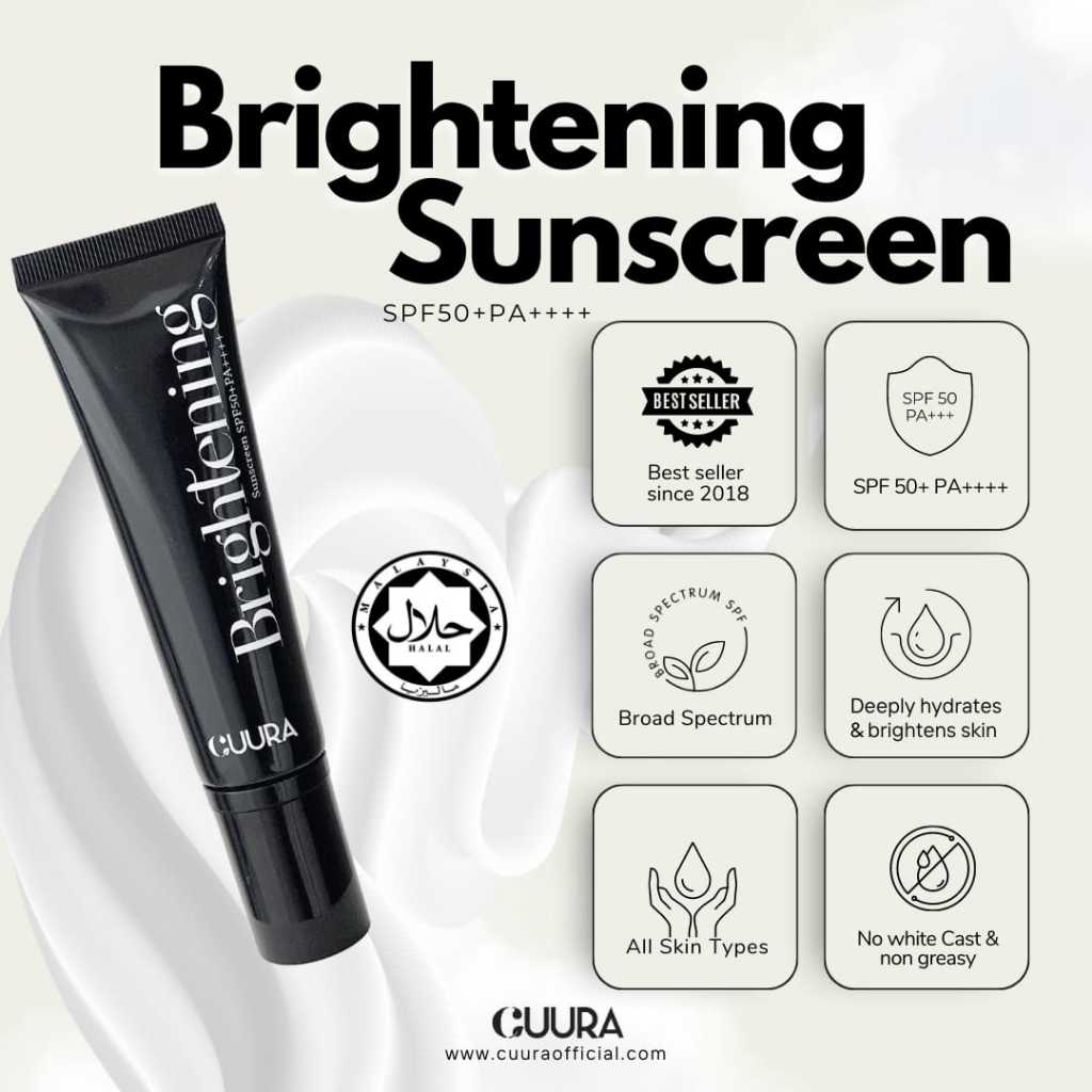 (READY STOCK) BRIGHTENING SUNSCREEN - CUURA KL | Shopee Malaysia