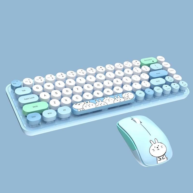 MOFII I Bean Pro Wireless Keyboard Mouse Combo Set Office Cute PC ...