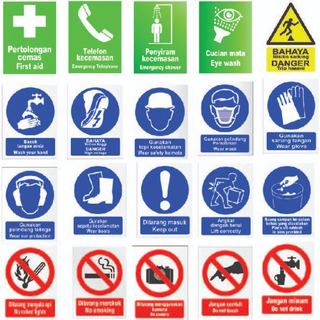 safety signage, industrial safety sign, papan tanda keselamatan ...
