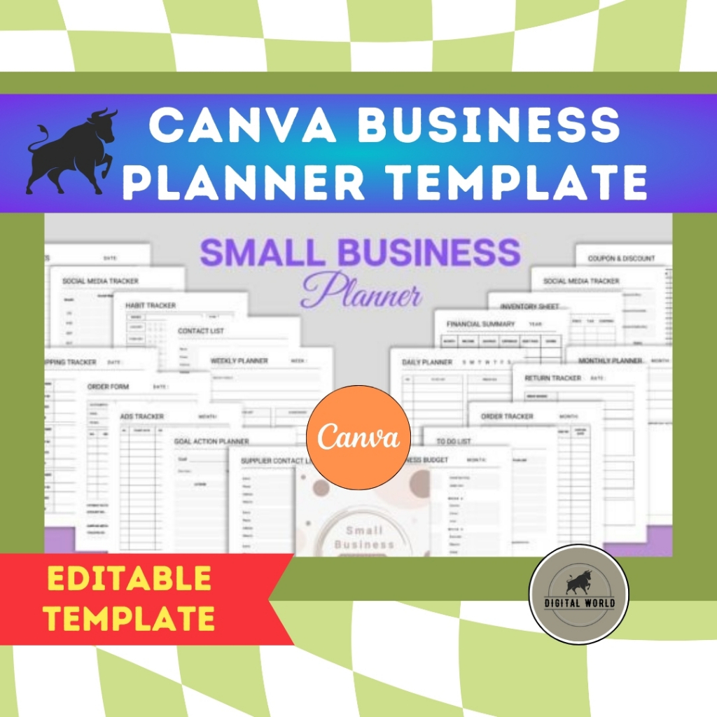 Small Business Planner | Canva Template | Editable Canva Template | New ...