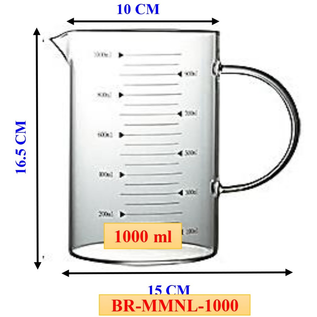 Measurement glass mug Borosilicate measurement mug Glass cup ...