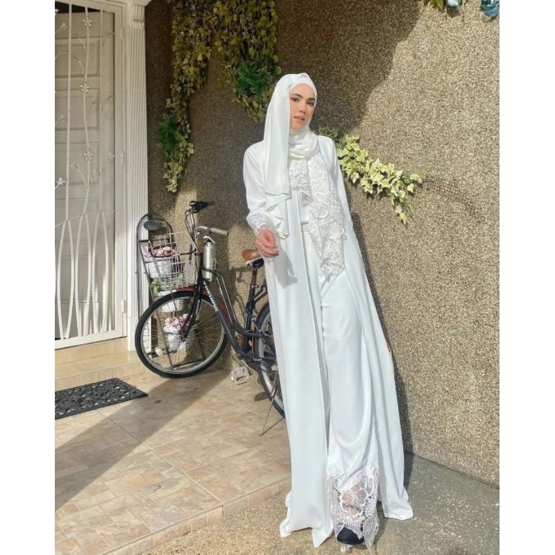 PRELUV ABAYA 𝐎𝐅𝐅 𝐖𝐇𝐈𝐓𝐄 HIJABISTA HUB 𝐒𝐈𝐙𝐄 𝐌(INCLUDING SHAWL) | Shopee ...