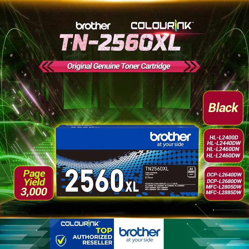 Brother Original Genuine TN-2560XL Toner (3K) For DCP-L2640DW HL ...