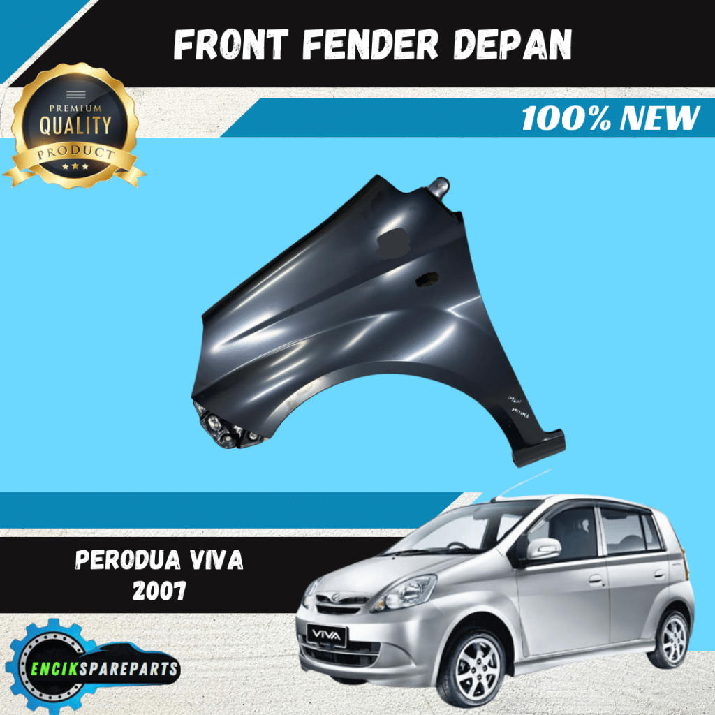 Perodua Viva 2007 Front Fender Besi Mudguard Depan 100% New High ...