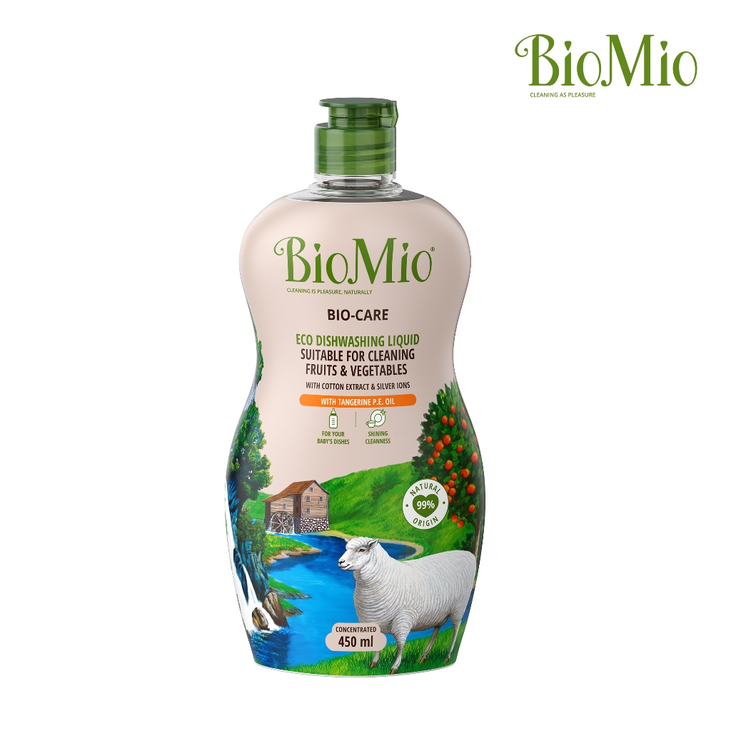 【EXP 08/2025】BioMio BIO-CARE Eco Dishwashing Liquid - Tangerine (450ml) | Shopee Malaysia