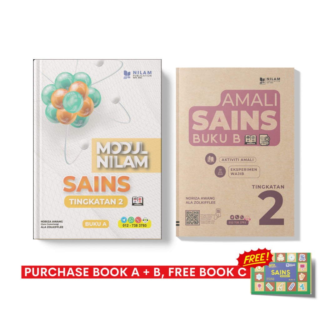 NILAM Sains Tingkatan 2 (2024) Buku A B Modul Amali Dwibahasa | Shopee Malaysia
